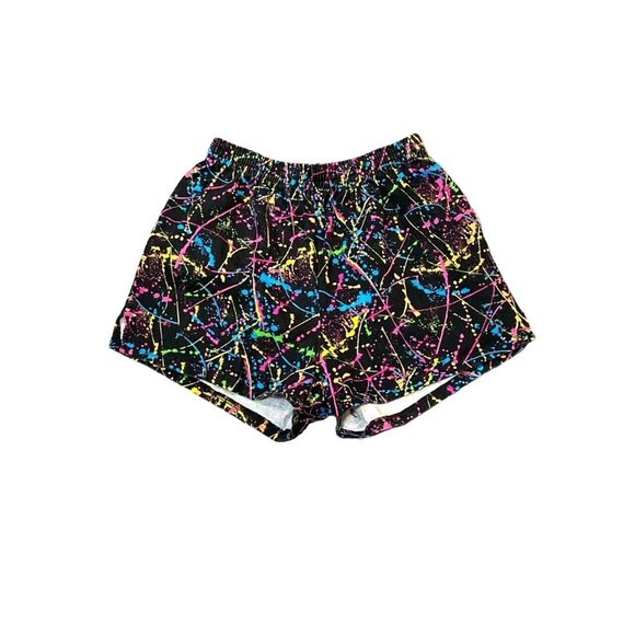 Soffe | Shorts | Vintage Soffe Gym Shorts Neon Paint Splash Pull On ...